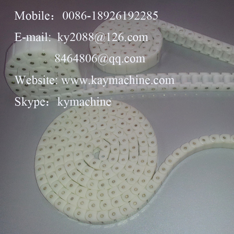 POM acetal PP plastic chain with steel pin engineering plastic conveyor ...